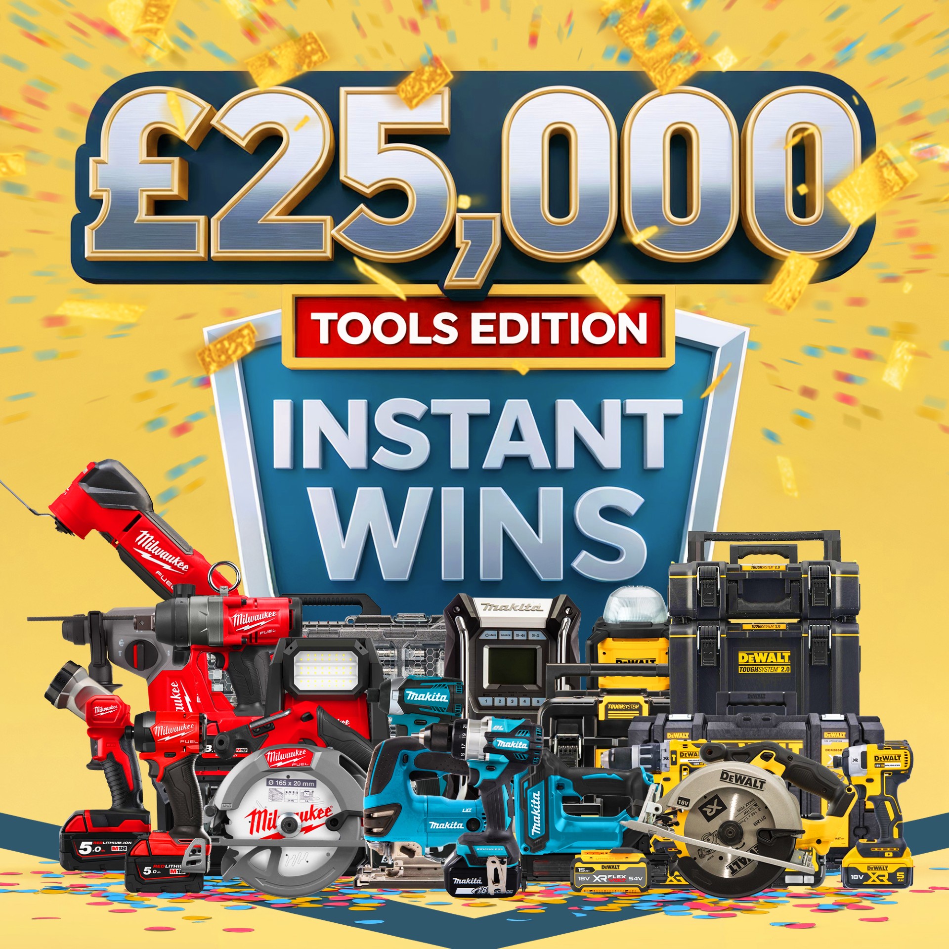 Instant Wins - The Tool Edition - Lucky Day Competitions