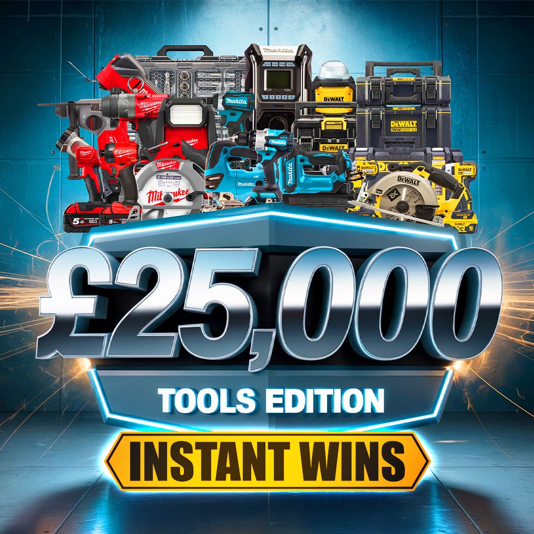 Instant Wins - £25,000 Tools Edition - Lucky Day Competitions